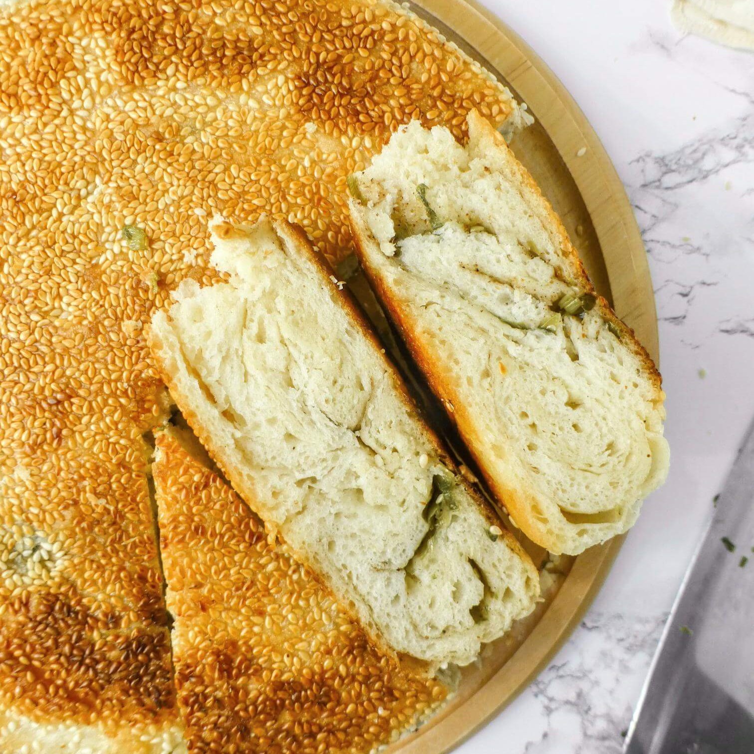 Shao Bing, Chinese Sesame Flatbread - Assorted Eats
